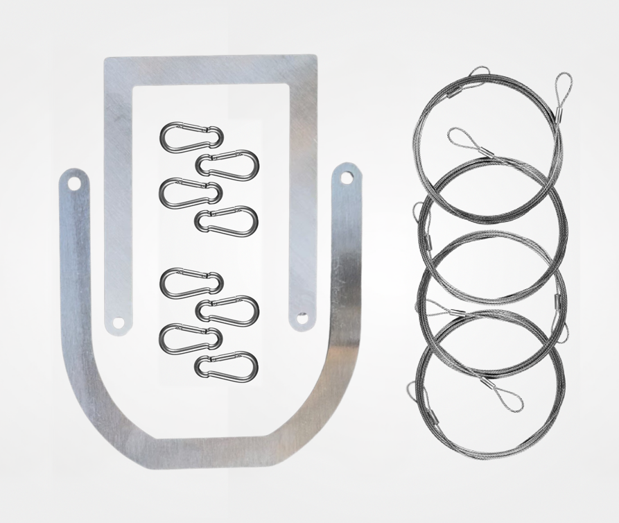 15 Ft Crow Kit - Brackets, Clips, and Wires - fit 15' WorriCrow and Ga ...