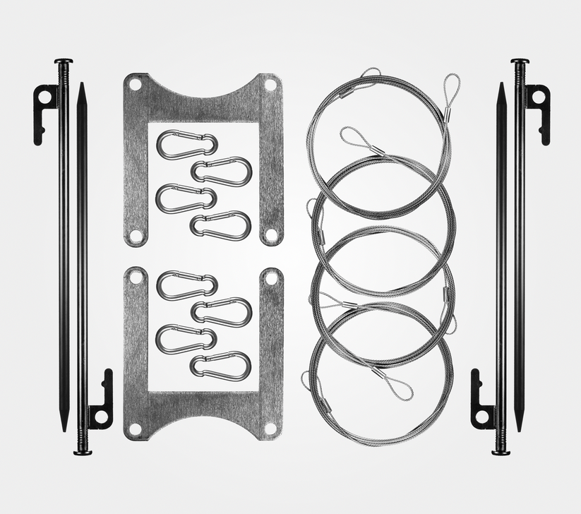 Skelly Kit WITH STRAIGHT STAKES - Brackets, Clips, Wire, and Heavy-Dut ...
